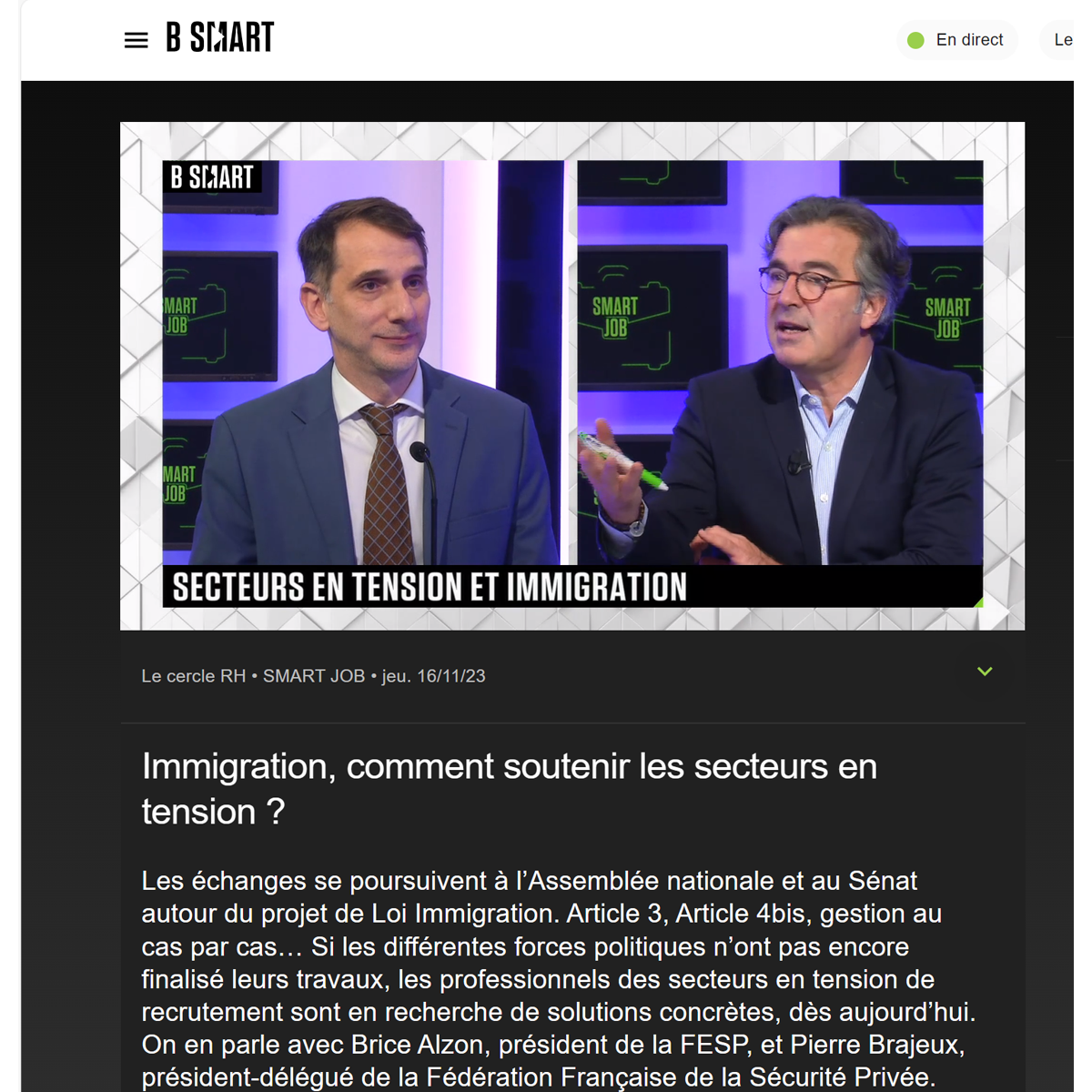 B-SMART | Smart Job : Immigration, comment soutenir les secteurs en ...